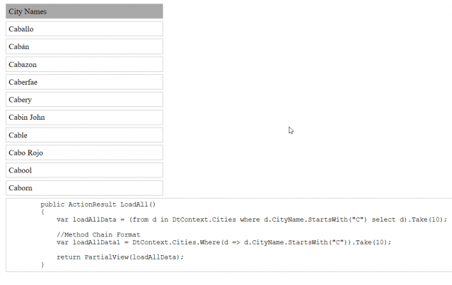 LINQ Basic To Advanced - MVC Demo Application