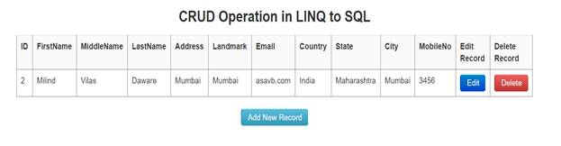 LINQ To SQL - CRUD Operations LINQ To SQL - CRUD Operations