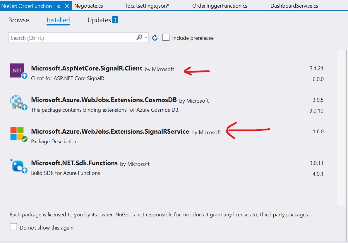 Live Charts Using Azure Cosmos Db Azure Functions Signalr And Wpf Part Four