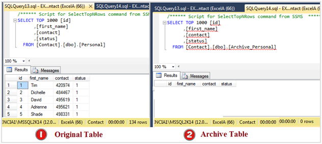 Load Database Records To Another Table And Excel Sheet Using Ssis