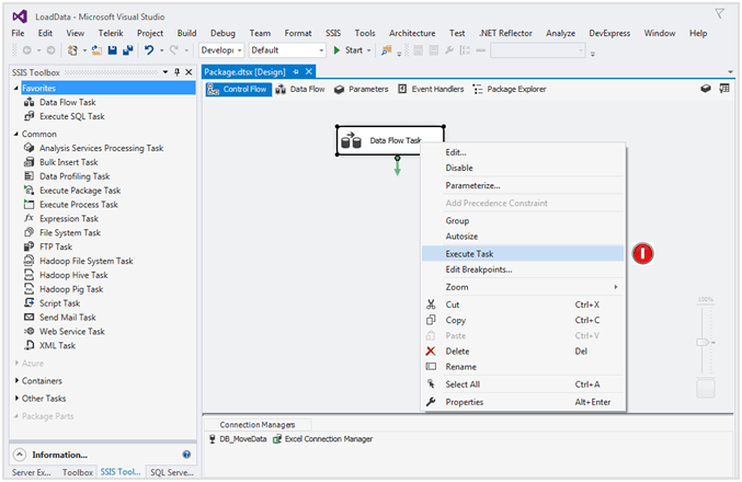 Load Database Records To Another Table And Excel Sheet Using Ssis