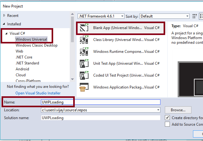 Loading Control In UWP