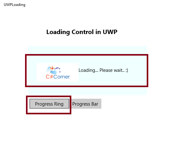 Loading Control In Uwp
