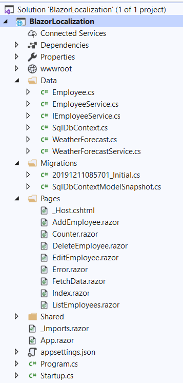 Localization In Blazor Server With .NET Core 3.1