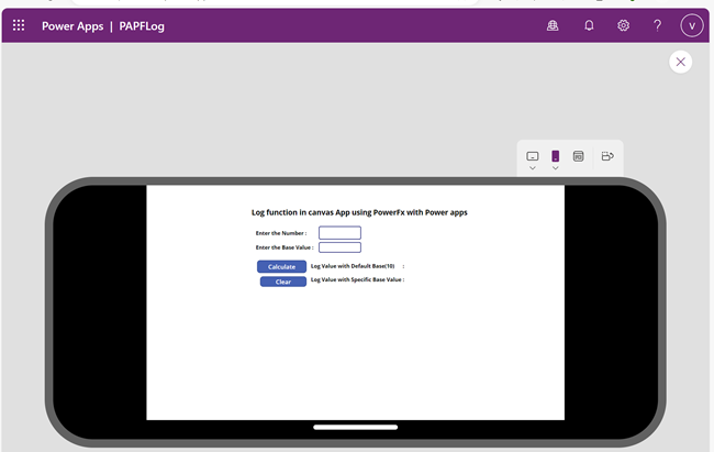 Log function from Power Fx using Power Apps Log function from Power Fx using Power Apps