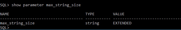 Look At Extended Data Types In Oracle 12c