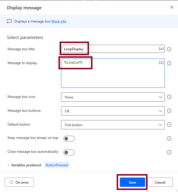 Loops Action in Desktop flow using Microsoft Power Automate