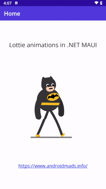 Lottie animations in .NET MAUI