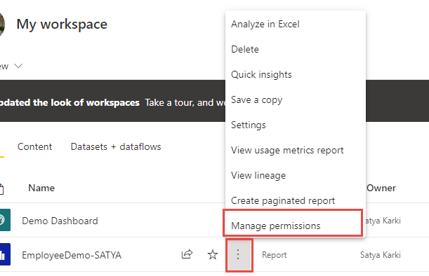 Manage Permission And Giving Access To Power BI Reports And Dashboards
