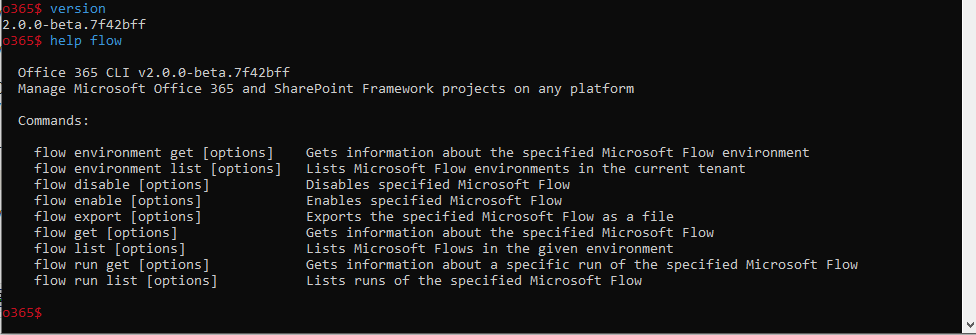 Managing Flows Of Power Automation With Office 365 Cli Commands