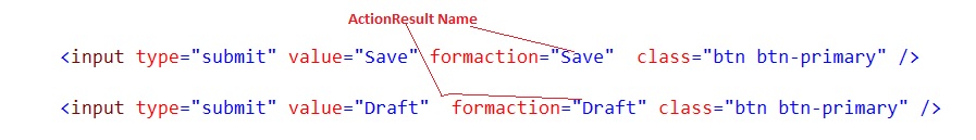 Managing Multiple Submit Buttons On Single View In Aspnet Mvc5