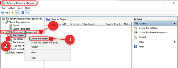 Managing Storage Spaces With File Server Resource Manager Fsrm