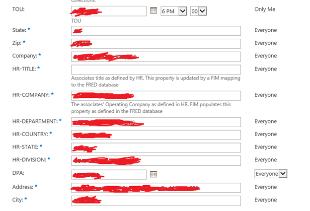 Managing “User Property Fields” in SharePoint 2013