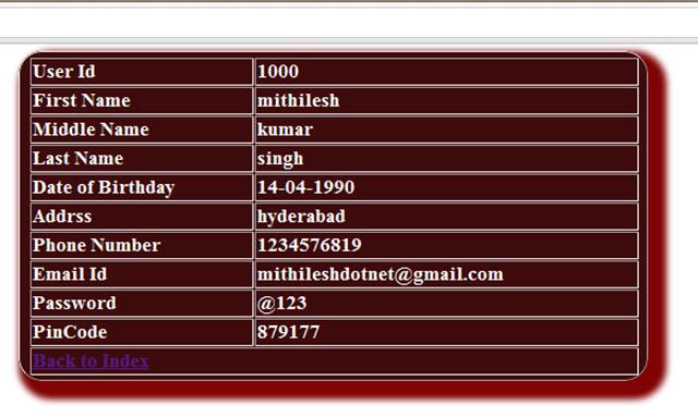 Manual CRUD Operation In MVC Using ADO.NET