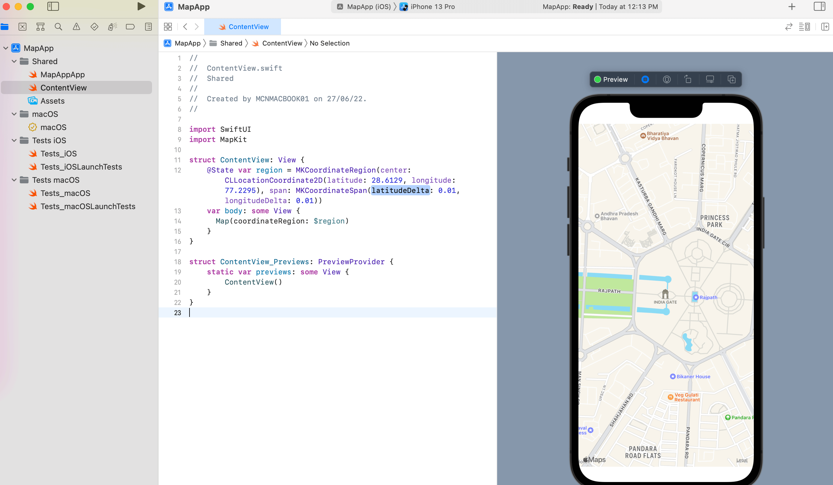 Map In SwiftUI