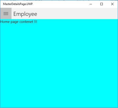 MasterDetailPage In Xamarin Forms Application