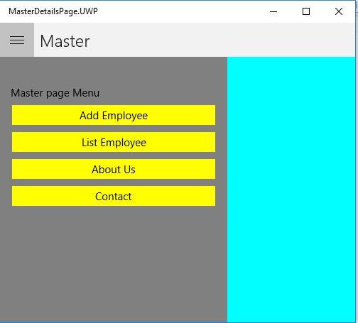 MasterDetailPage In Xamarin Forms Application