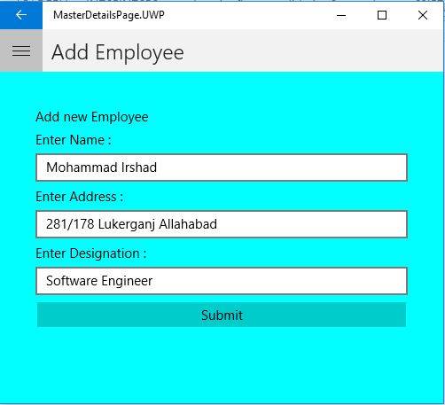 Masterdetailpage In Xamarin Forms Application