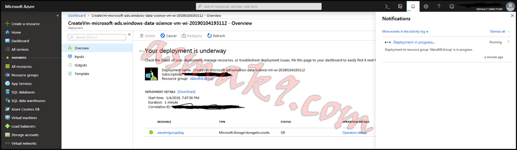 Microsoft Azure - Setting Up Data Science Windows 2016 Virtual Machine