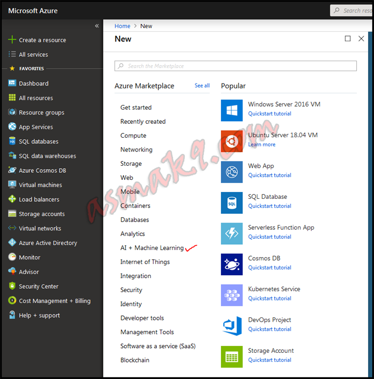 Microsoft Azure - Setting Up Premium Machine Learning Studio
