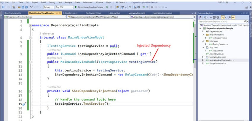 Microsoft.Extensions.DependencyInjection for Dependency Injection