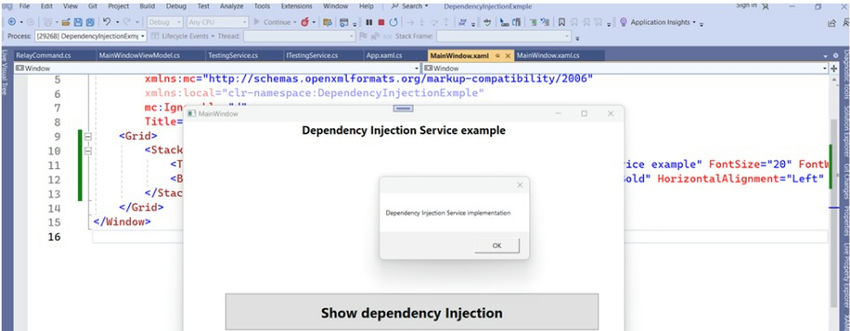 Microsoft.Extensions.DependencyInjection for Dependency Injection
