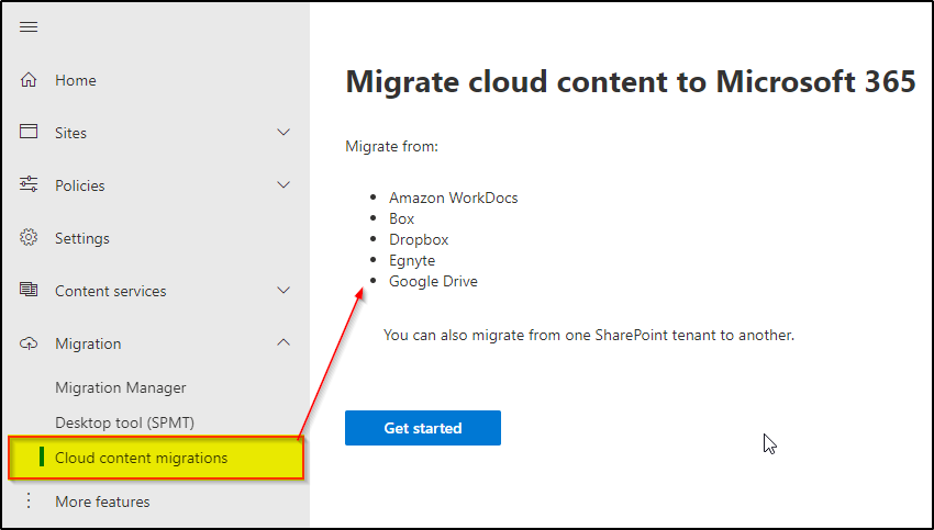 Microsoft Migrations Manager Feature In SharePoint Cloud Microsoft Migrations Manager Feature In SharePoint Cloud