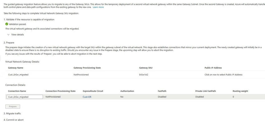 Migrating Azure ExpressRoute Gateway Migrating Azure ExpressRoute Gateway