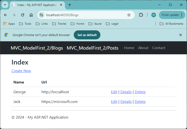 Entity Framework 3 With Net Mvc Model First 3088