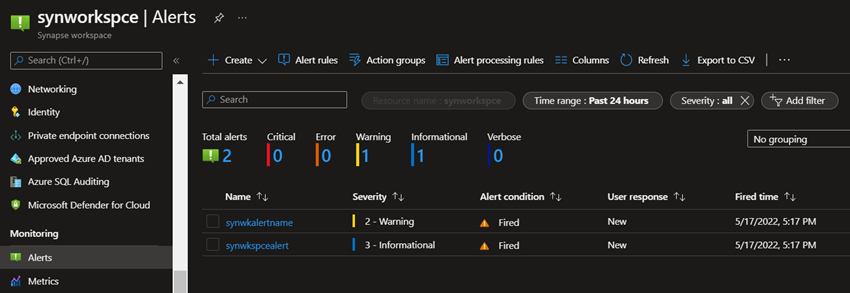 Monitor Azure Synapse Analytics Using Azure Monitor