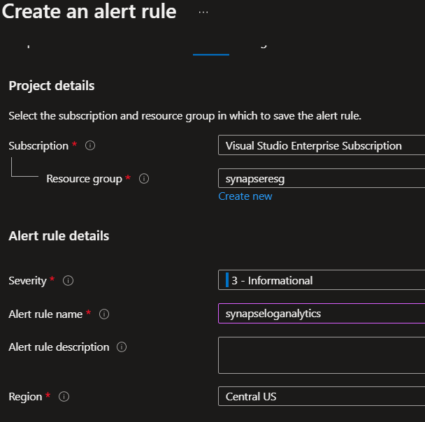Monitor Azure Synapse Analytics Using Log Analytics