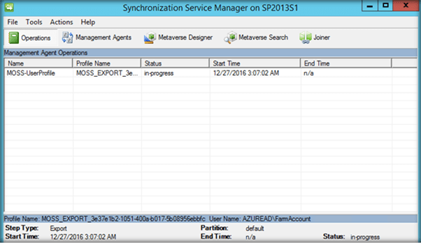 Monitor User Profile Synchronization Service Using Forefront Identity 1357
