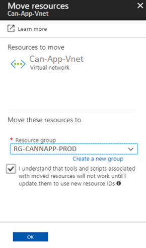 Move Azure Resources Between Resource Groups