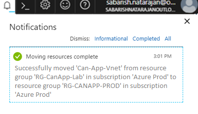 Move Azure Resources Between Resource Groups