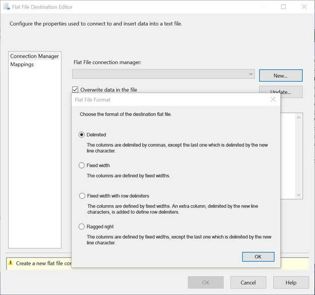 Move Data From SQL Server To Flat File Using SSIS