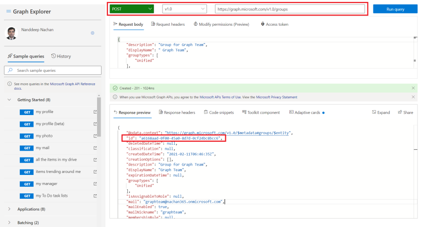 MS Teams Team Creation With Graph APIs From Graph Explorer