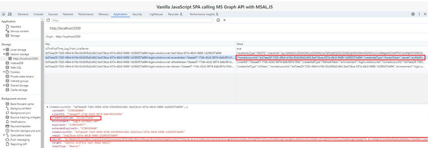 MSAL for Vanilla JS SPA: Get JWT Access & ID Tokens