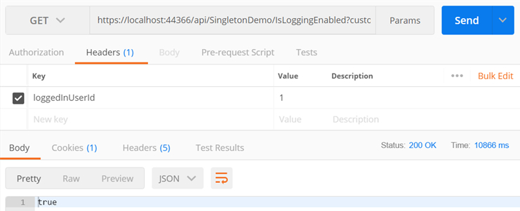 .NET Core Singleton Dependency Injection With Real Use Case