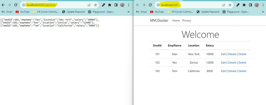 Networking Between Two Docker Containers in Window OS Networking Between Two Docker Containers in Window OS