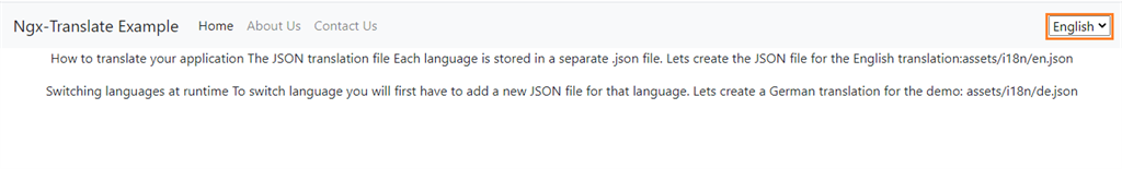 Translate Angular 8 App Using ngx-translate