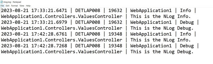 Nlog Implementation In Net Core Application