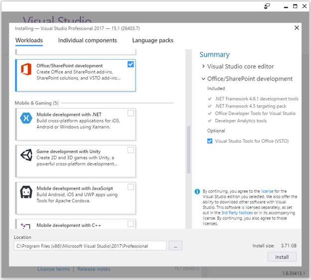 Office 365 Development With Visual Studio 2017