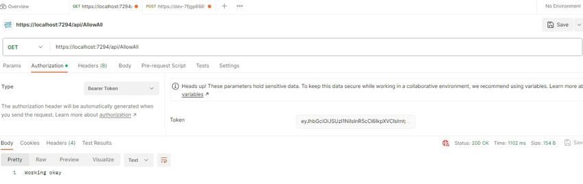 OKTA Authentication in .NET Core API
