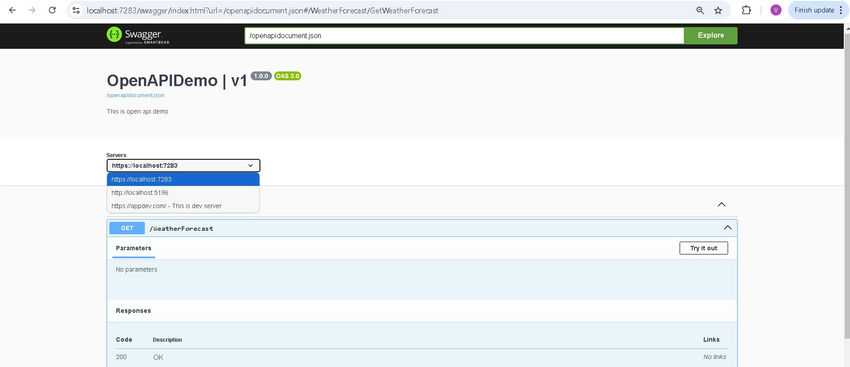 OpenAPI Document Generation in .NET 9 APIs
