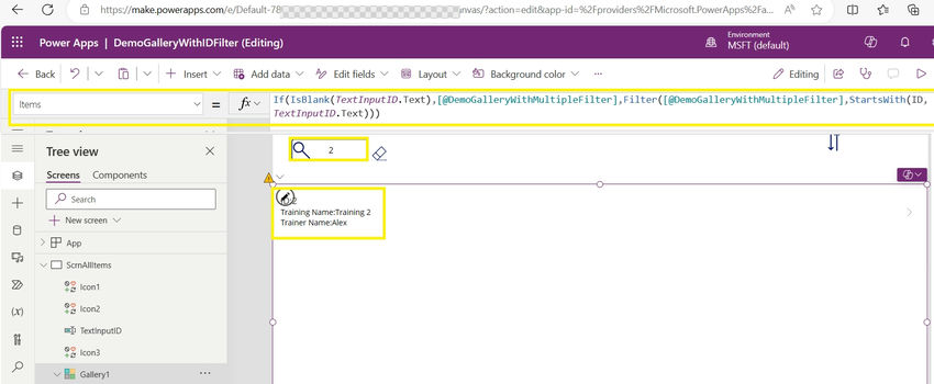 Opening PowerApps App Gallery From Email Dependent upon ID