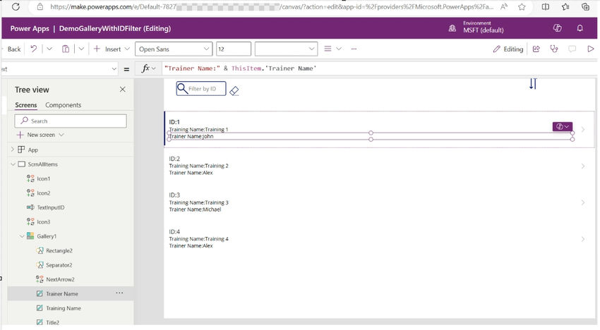 Opening PowerApps App Gallery From Email Dependent upon ID