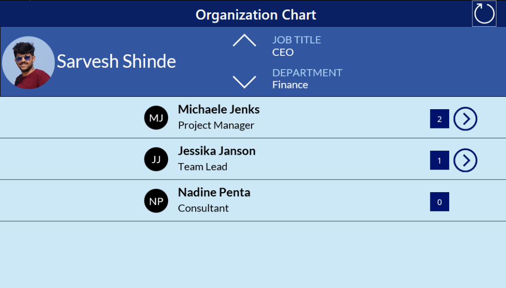 Organization Chart Using PowerApps In SharePoint Online