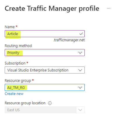 Overview Of Azure Traffic Manager And Configuring Priority Based Endpoints