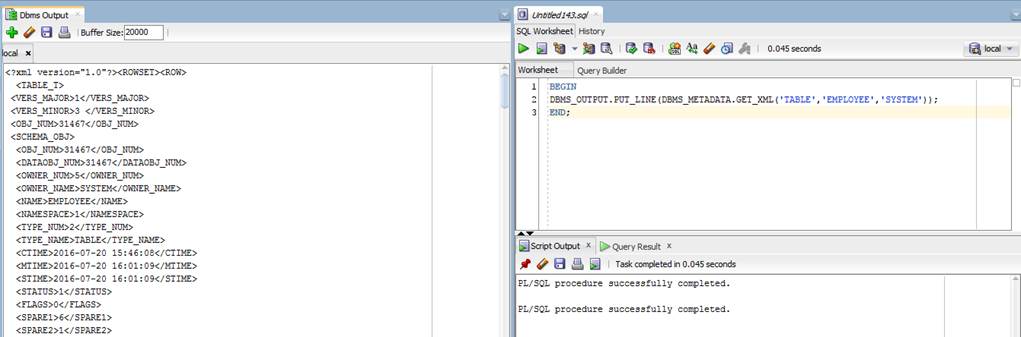 Overview Of Oracle Package Dbms Metadata