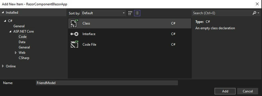 Overview of Razor Views, Razor Pages and Razor Components